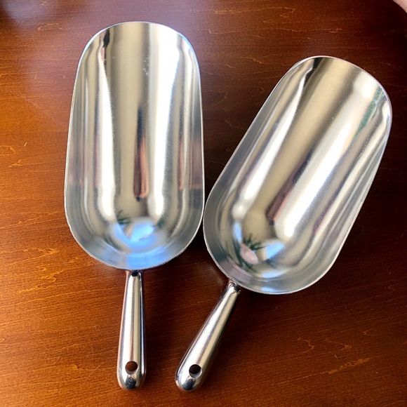 Kitchen | Metal Scoops Large Sturdy Set Of Two | Poshmark